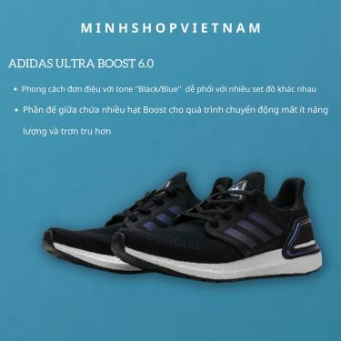 Minhshop.vn - Giày Adidas Ultra Boost 6.0 Black /Blue [EG0692]