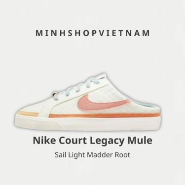 Minhshop.vn - Giày Nike Court Legacy Mule 'Sail Light Madder Root ...