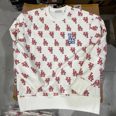 Minhshop.vn - Áo Sweater MLB Monogram Los Angeles White logo [3AMTM0231 ...
