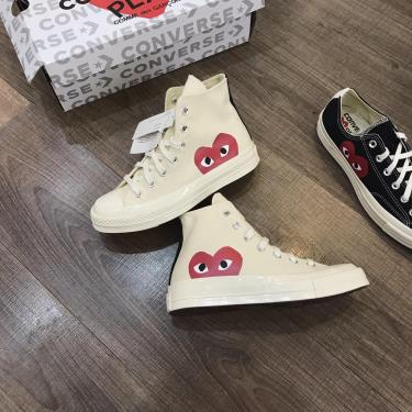 Minhshop.vn - Giày Convers CDG x Chuck Taylor 1970s Hi 'Play' Cream ...