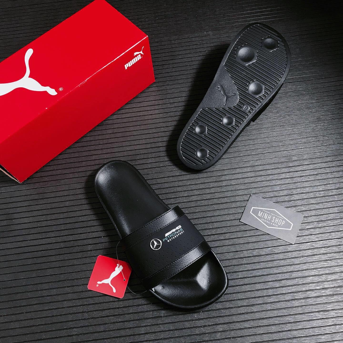 Minhshop.vn - Best SELLER Dép Puma x Mercedes Benz AMG Black ** [371553 02]