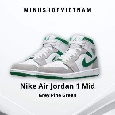 Minhshop.vn - Giày Nike Air Jordan 1 Mid SE 'Grey Pine Green' [DC7248 ...