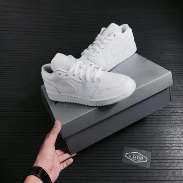 Minhshop.vn - Giày Nike Jordan 1 Low GS Triple White [553560 130]